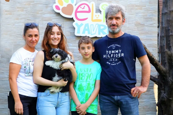 Murat Bey ve Ailesi, dizayn ırk Morkie yavrularıyla - Elit Yavru